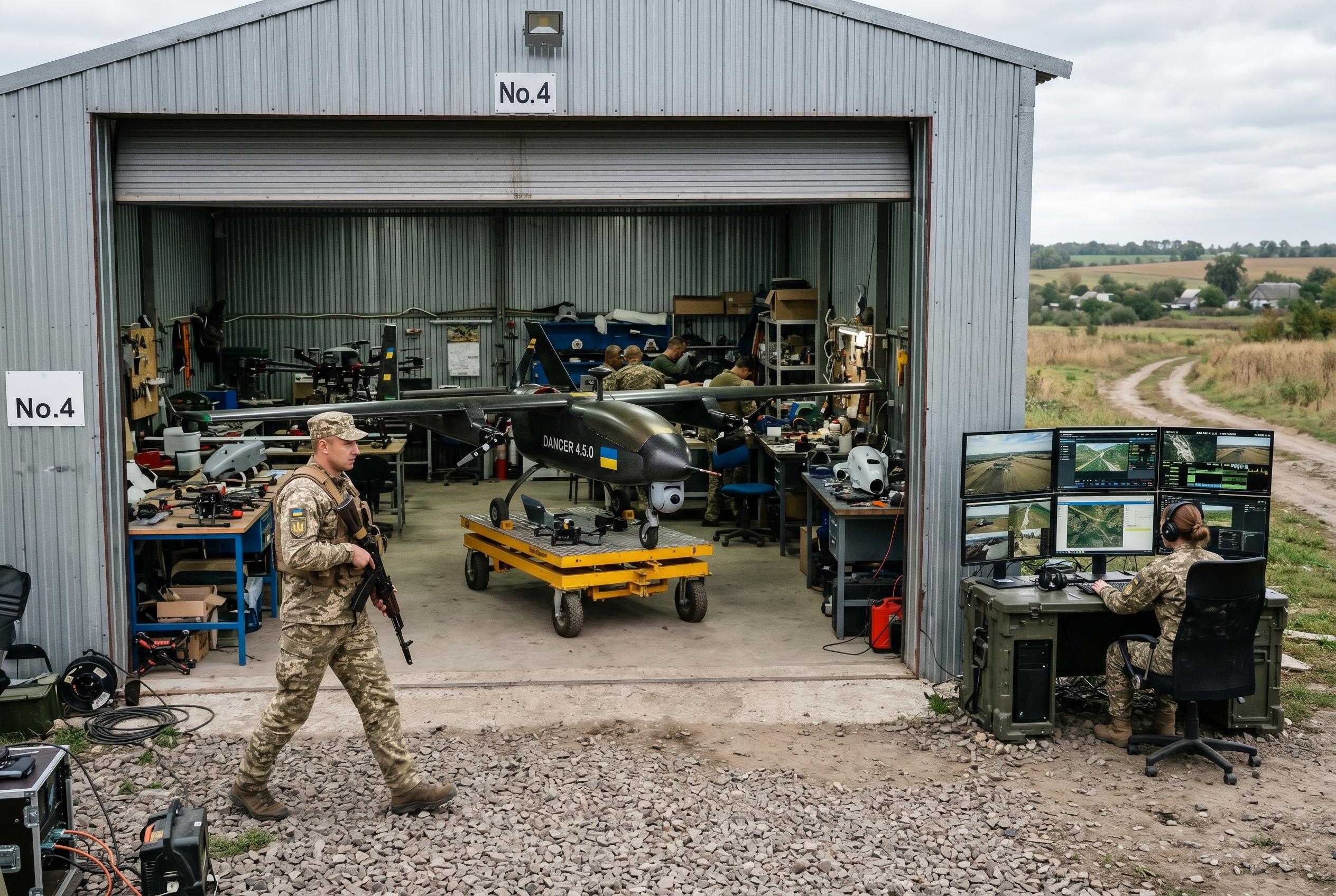 Ukraine unveils high-speed interceptor drone to counter reconnaissance ...